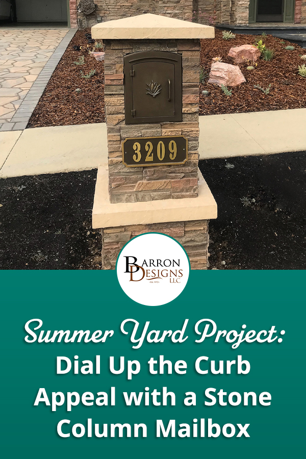 Stone Mailbox Post Designs With Light